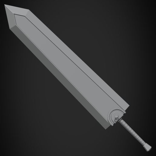 🐉 Berserk Guts Dragon Slayer Sword for Cosplay・ STL File for 3D ...