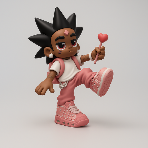 🇯🇴 Lil Uzi Vert Nike Uptempo Cartoon 2 toy・ STL File for 3D printing・Cults