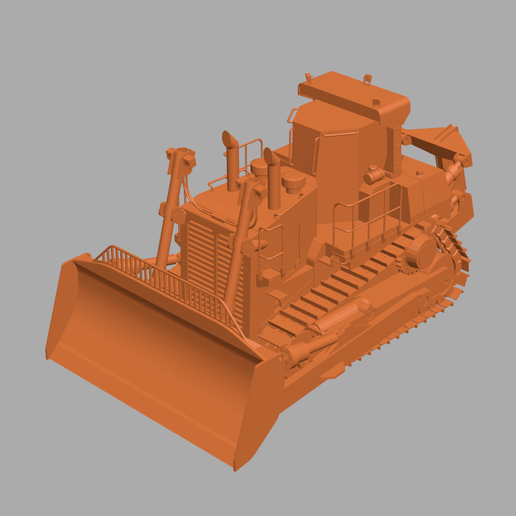🐛 Caterpillar D10T2 Crawler Dozer・ STL File for 3D printing・Cults