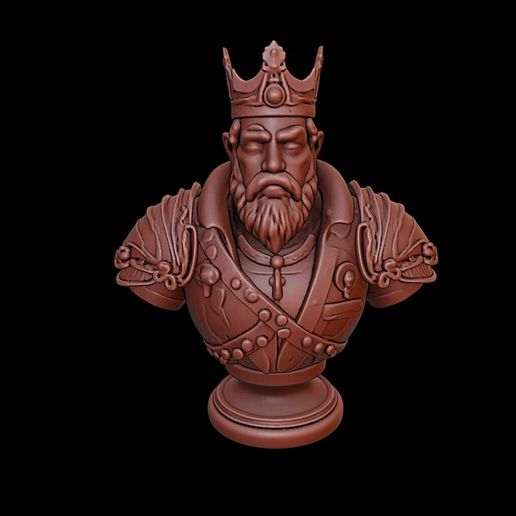 🛰 Space Emperor Bust・ 3D File for 3D printing・Cults