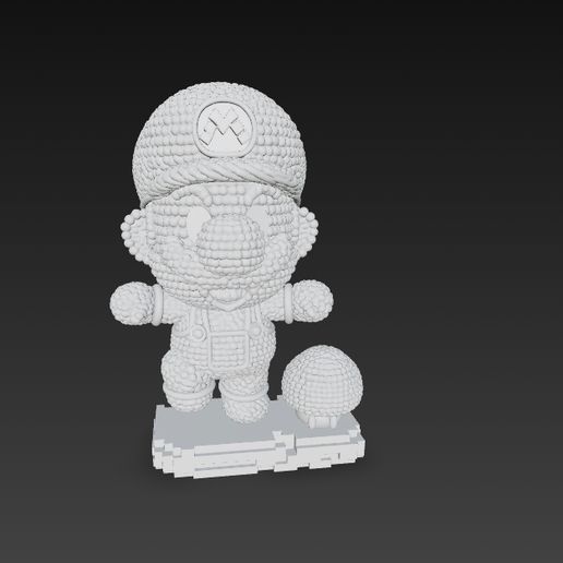 🎮 Mario Knit Figure 3D Print Model・ STL File for 3D printing・Cults