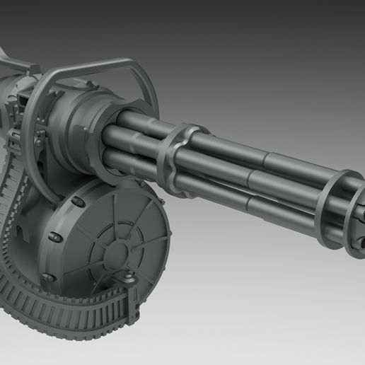 🔫 Minigun Fallout 4 - Tamaño real・Archivo STL para Impresión 3D・Cults