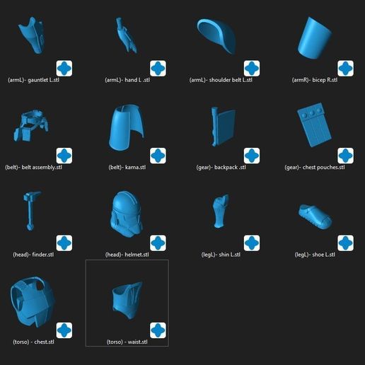 👾 Animated Arc Fives Armor with Head Sculpt One12 Scale Files 3D print ...