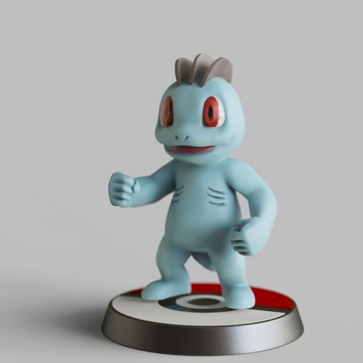 Archivo STL Machop - FAN ART - FIGURA POKÉMON -POKEMON・Objeto imprimible en 3D para descargar・Cults