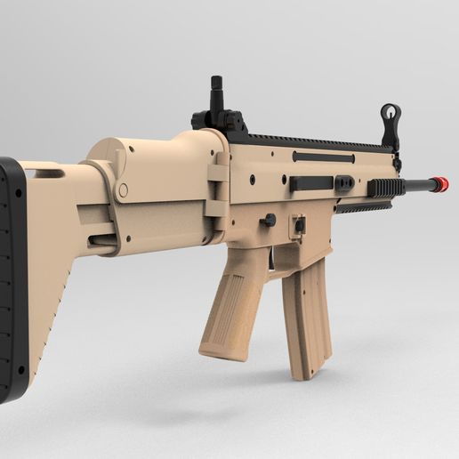 🔫 FN Scar airsoft gun DIY (STEP, SolidWorks, STL)・ STL File for 3D ...