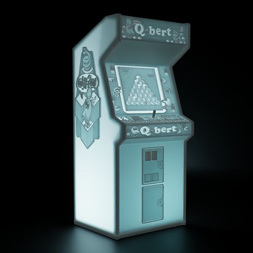 STL file Q-bert Arcade Cabinet with Lithophane 🕹️ ・3D printing model to ...