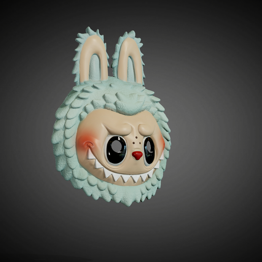 🎃 Labubu Mask Cosplay 3D・ 3D File for 3D printing・Cults