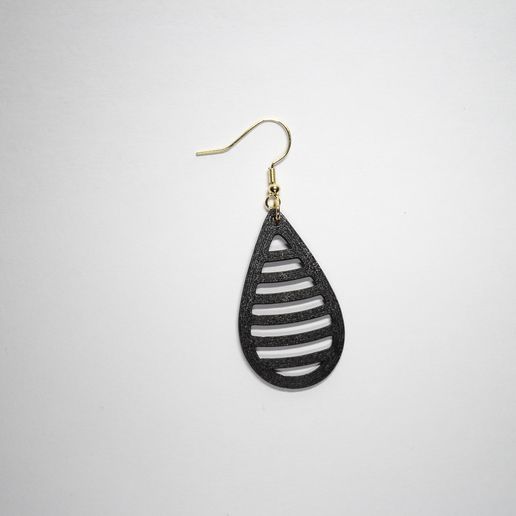 STL file Teardrop line earring 💍 ・3D printable model to download・Cults