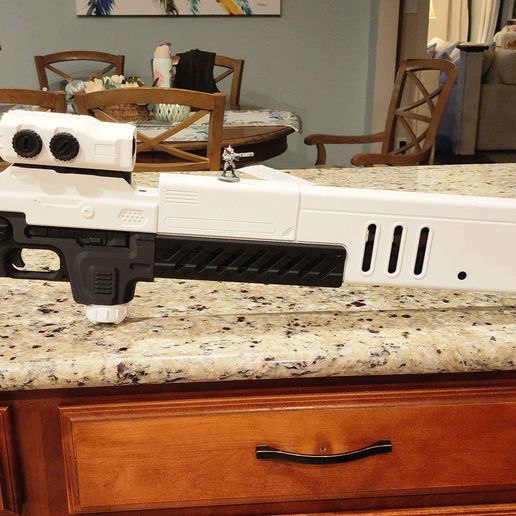 3D print Pulse rifle prop for display and cosplay • made with Bambu ...