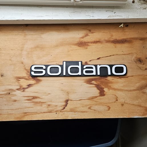 STL file soldano amp logo replacment 🔌 (3MF)・Template to download and ...
