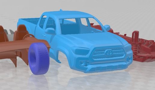 Archivo 3D Toyota Tacoma TRD Off Road 2016 Printable Car 🚗 ・Diseño de ...