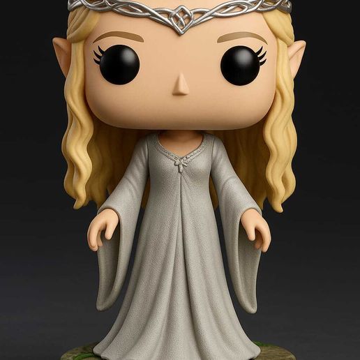 👾 funko pop Galadrie・ STL File for 3D printing・Cults