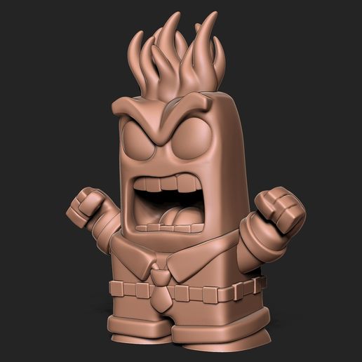 😡 Anger - Inside Out・Free STL File for ・Cults