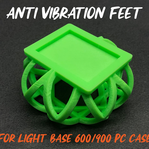 📳 Anti Vibration Feet for Light Base 600/900・Free 3D File for ・Cults