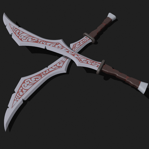 STL file League Of Legends Katarina's Daggers Prop ( 1/1 Scale ) 🦸 ・3D ...