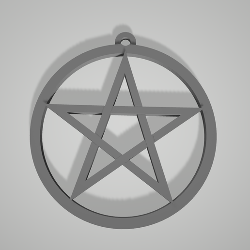 STL file pentagram pendant ⭐ ・3D printer design to download・Cults