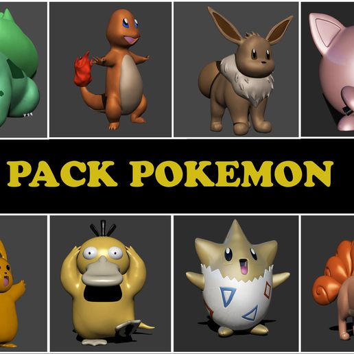 🐉 Pokémon・Arquivo STL para Impressão 3D・Cults