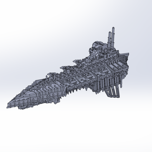 ️ Conqueror Battleship・ STL File for 3D printing・Cults