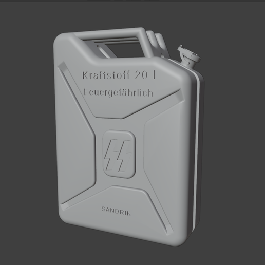 🥫 German jerry can ww2 pack 1/35 scale・ STL File for 3D printing・Cults