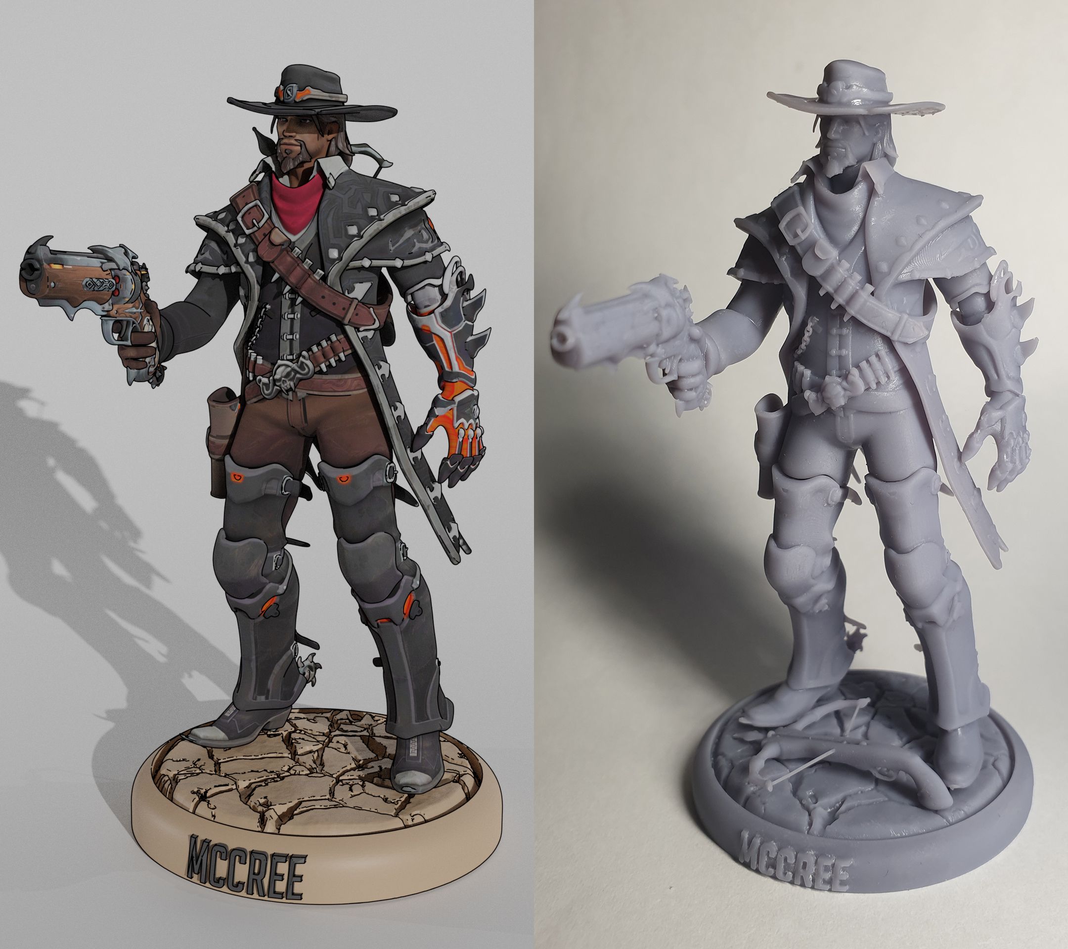Скачать файл Overwatch Cassidy Mccree Van Helsing Skin • Модель для печати в 3d ・ Cults