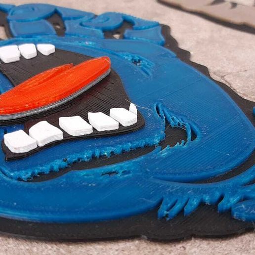 🖼️ Picture Santa Cruz Screaming Hand Poster 5 colors 260mm・ STL File ...