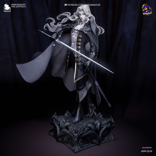 ♂️ Alucard | Castlevania | 271 mm・ 3D File for 3D printing・Cults