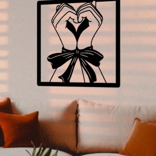 👩 Bondage Shibari Woman - Wall Art +SVG・ STL File for 3D printing and ...