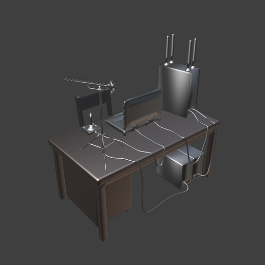 🖥️ RUST COMPUTER STATION 1/10 3D PRINT STL・ STL File for 3D printing・Cults