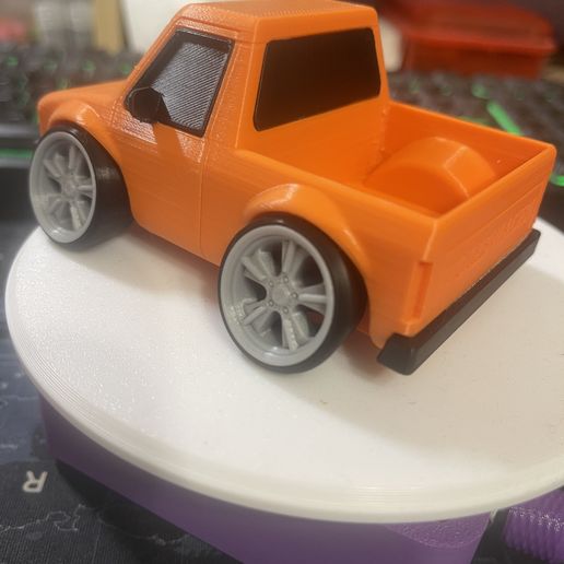 🐇 Tooned VW Rabbit pickup (Caddy) - model kit・3D Print with the A1 mini ...