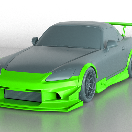 🪶 S2000 Voltex kit print scale model・ STL File for 3D printing・Cults