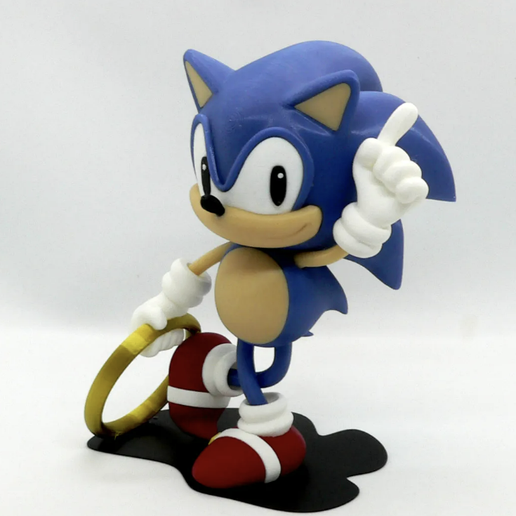 3D file Sonic – Miniatura 3D 🦸 ・3D print design to download・Cults