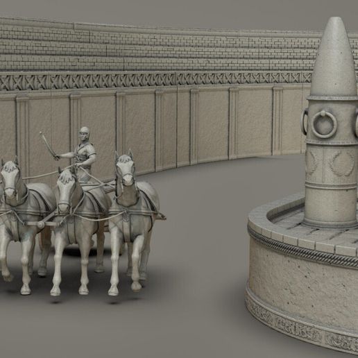 🎪 Circus Maximus - Roman Chariot Racing arena・ 3D File for 3D printing ...