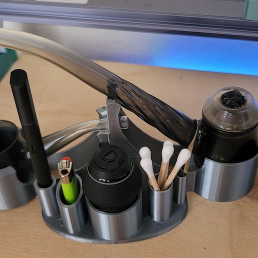 🌿 Puffco Proxy and Wizard Pipe Stand・ STL File for 3D printing・Cults