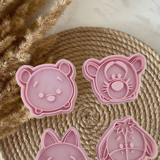 🍪 Cookie cutters winnie pooh pigglet tigger igor・ STL File for 3D ...