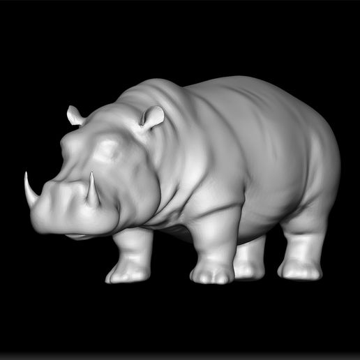 STL file Hippo toy 🦛 ・Model to download and 3D print・Cults