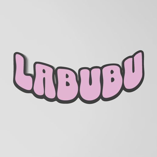 🇭🇰 LABUBU LOGO・ STL File for 3D printing and CNC machining - Laser ...
