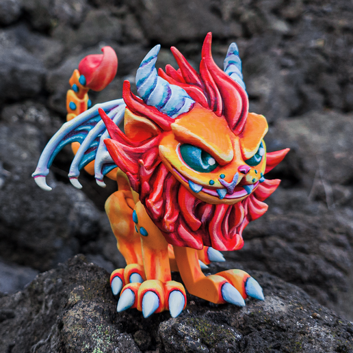 🦁🦂🦇Articulated Manticore 🦇🦂🦁・ STL File for ・Cults