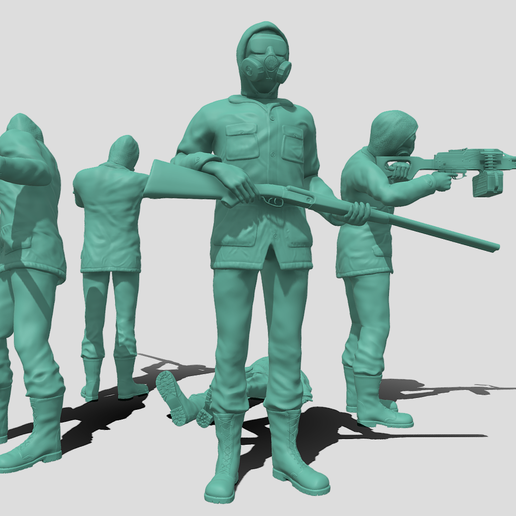 🫡 Stalker soldiers・ 3D File for 3D printing・Cults