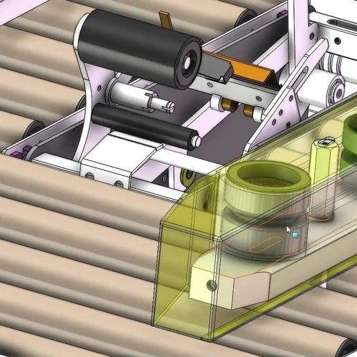 🛠️ 3D CAD Model Carton Sealing Machine with Adjustable Twin-Roll Tape ...