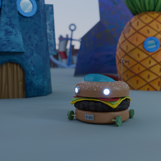 🧽 Patty Wagon | Bob Esponja Fanart・Archivo STL Gratis para Impresión 3D ...