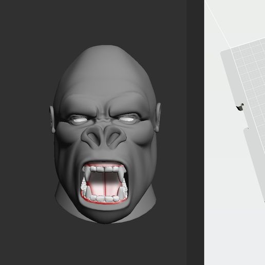 Archivo OBJ King Kong_Mask 🤴 ・Diseño de impresión en 3D para descargar ...