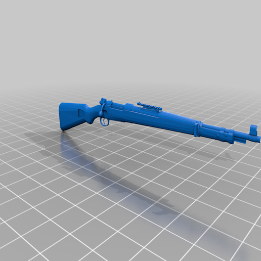 免费 STL 文件 KAR 98 rifle half cutted 🔧 ・可下载 3D 打印模型・Cults