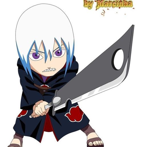 🗡️ Miniatura Suigetsu Hōzuki Naruto・Archivo STL para Impresión 3D・Cults
