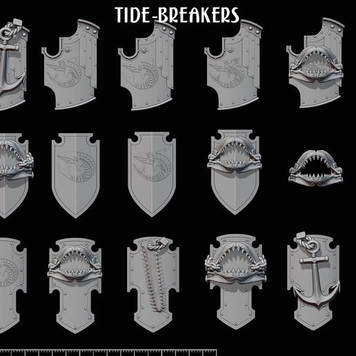🛰 Tide-Breakers Digital Download STL Pack・ 3D File for 3D printing・Cults