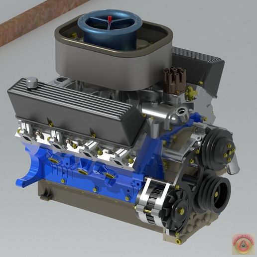 🚙 FORD 427 GT40 MkII - ENGINE・ STL File for 3D printing・Cults