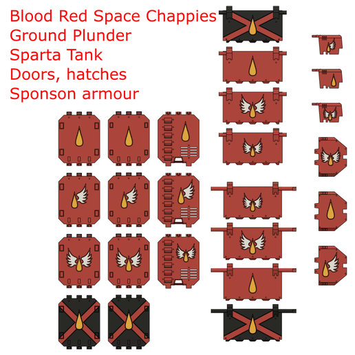 STL file Blood Red Space Ground Plunderer and Sparta Tank Doors ...