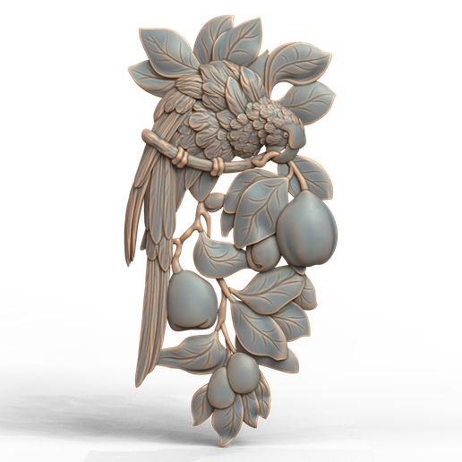 📁 3D Model STL File for CNC Router Laser & 3D Printer 3271. PARROT ...