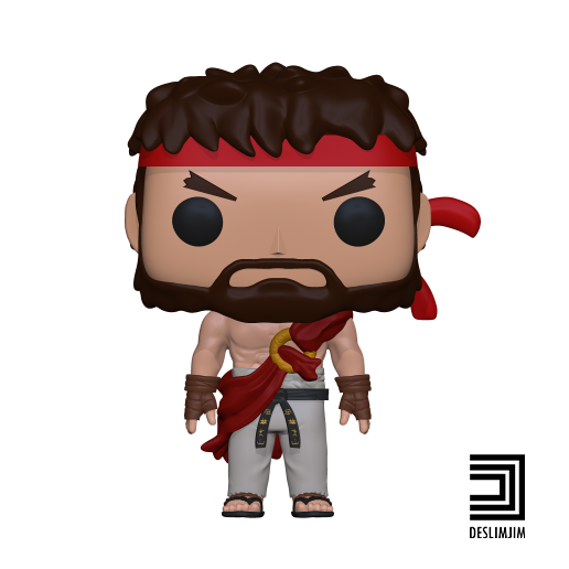 🗝️ RYU STREET FIGHTER 6 FUNKO POP TOYART・ 3D File for 3D printing・Cults