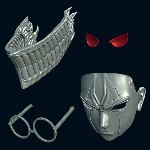 Archivo STL Okarun Mask - Mascara 💭 ・Diseño imprimible en 3D para ...