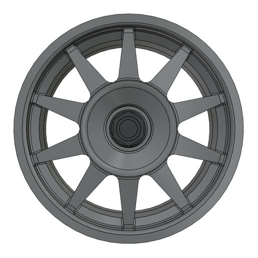 🛞 1/24 scale 19" ATS wheel for Volvo BTCC・ STL File for 3D printing・Cults